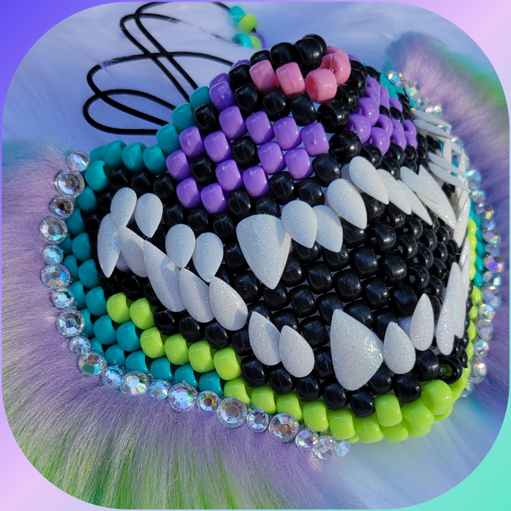 Kandi mask - revamped cheshire pattern